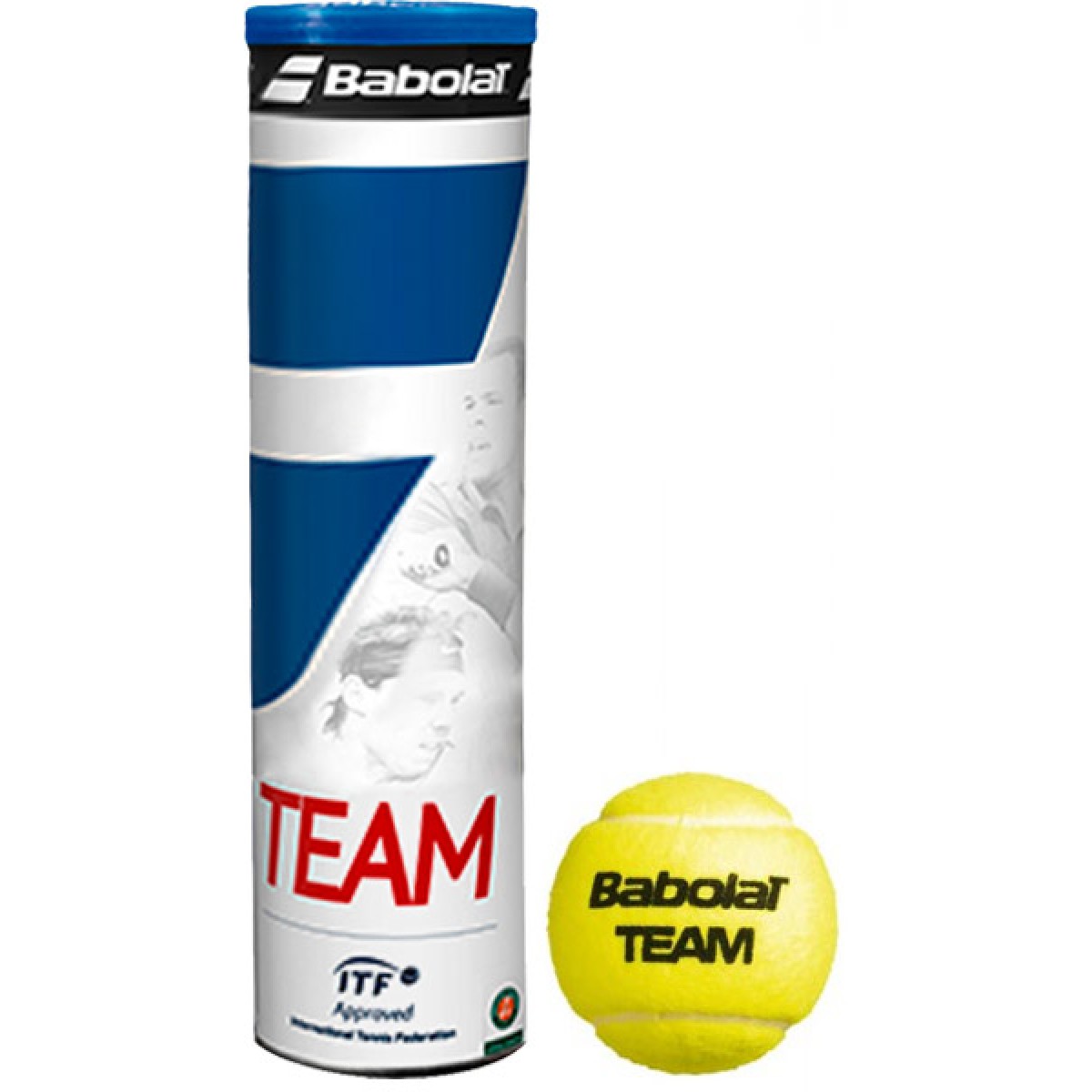 Babolat TEAM (TUBE 4 BALLES) – Sport4Club
